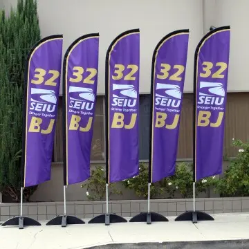 Custom Double Sided Windless Feather Flag